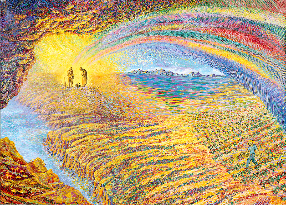 Caves to Cosmos Monumental Painting – Beth Neville